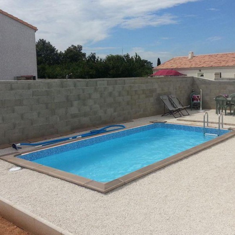 Piscina Seminterrata effetto legno rettangolare NATURALIS 7,50 x 3,24