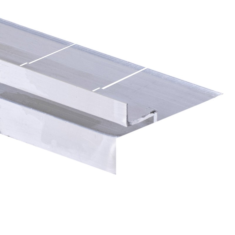 Profilo fissaggio liner in alluminio per piscina e membrane armate PVC