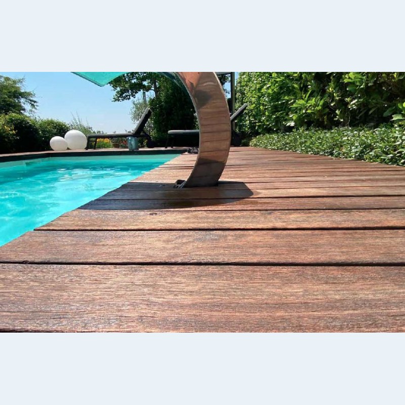 Pavimento Piscina Legno Composito WPC DECKING SHIELD 2,2x14,6x200 cm