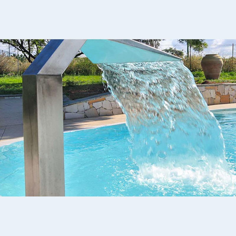Cascata Piscina CERVICALE ALTA in acciaio inox AISI 316 | NEPO Piscine